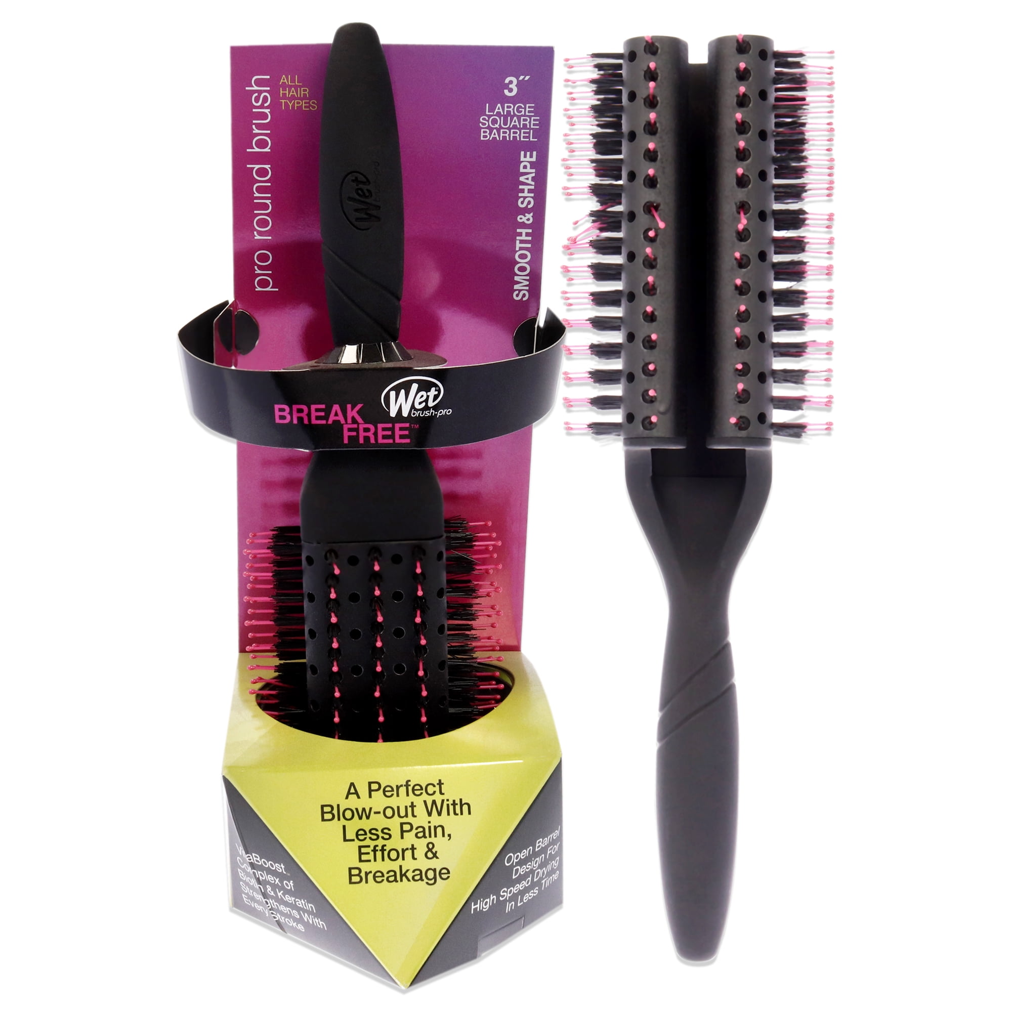 Pro Fast Dry Round Brush - Square - Walmart.com
