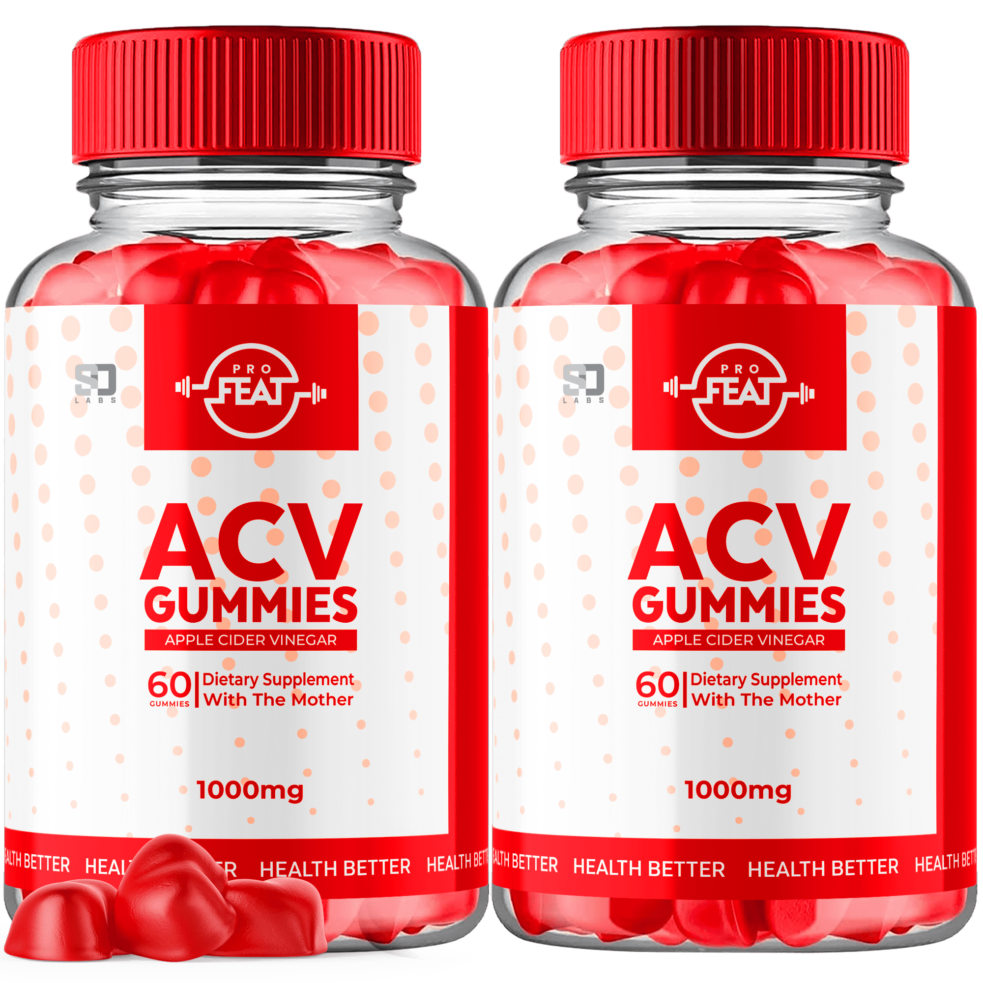 Pro Feat ACV Gummies Maximum Strength Keto Apple Cider Vinegar ...