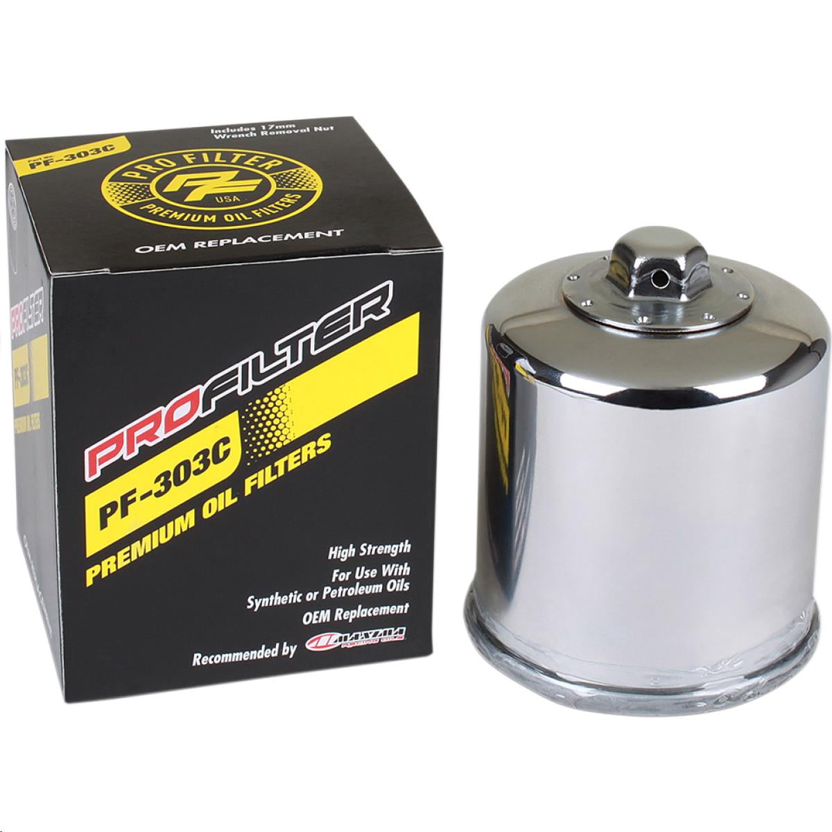Pro Filter PF-303C Premium Oil Filter - Chrome - Walmart.com