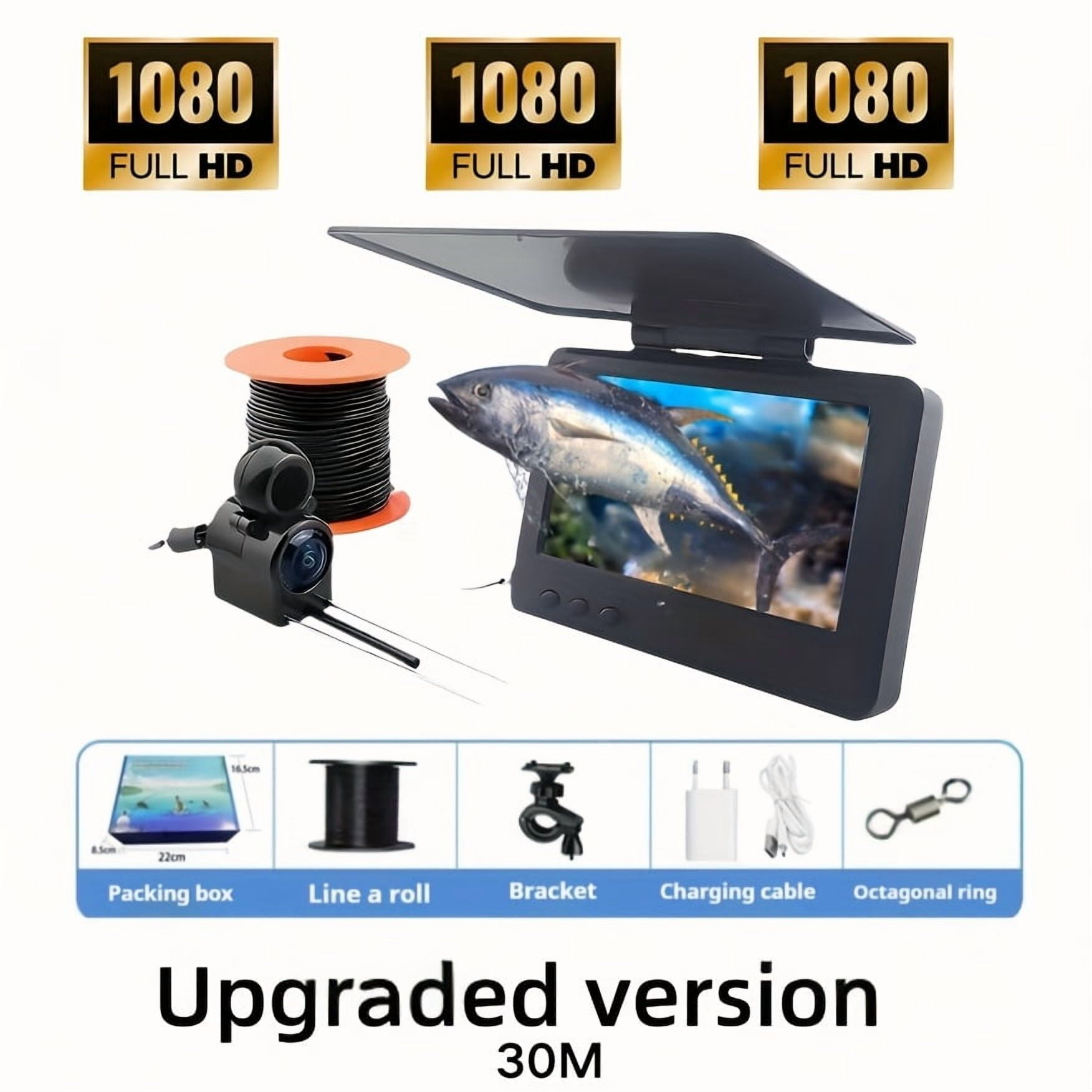 Pro Fishing Kit with Fish Locator & HD Camera - Adjustable Support ...