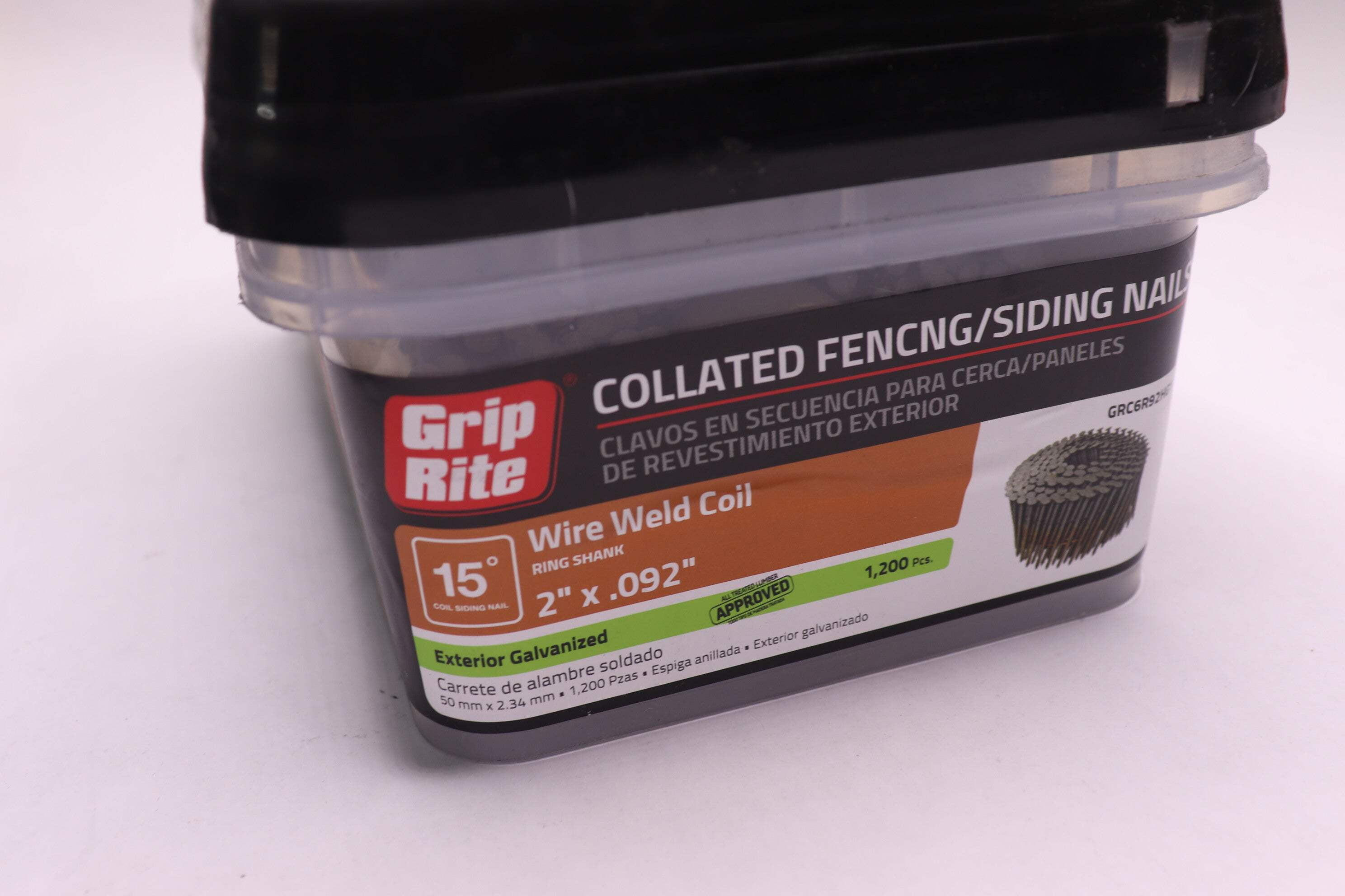 Grip-Rite 15 Degree Wire Weld Coil Siding Nail Galvanized 2 x.092 ...