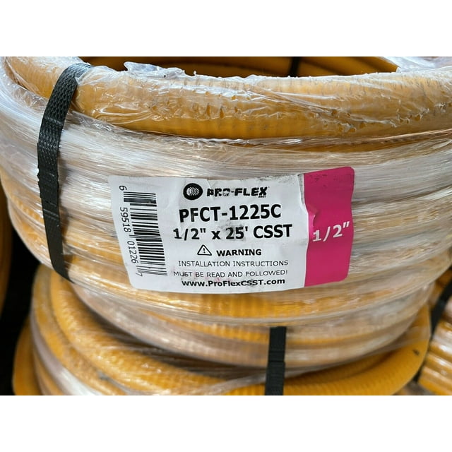 Pro-Flex 1/2 In. x 25 Ft. CSST Gas Piping System PFCT-1225C - Walmart.com