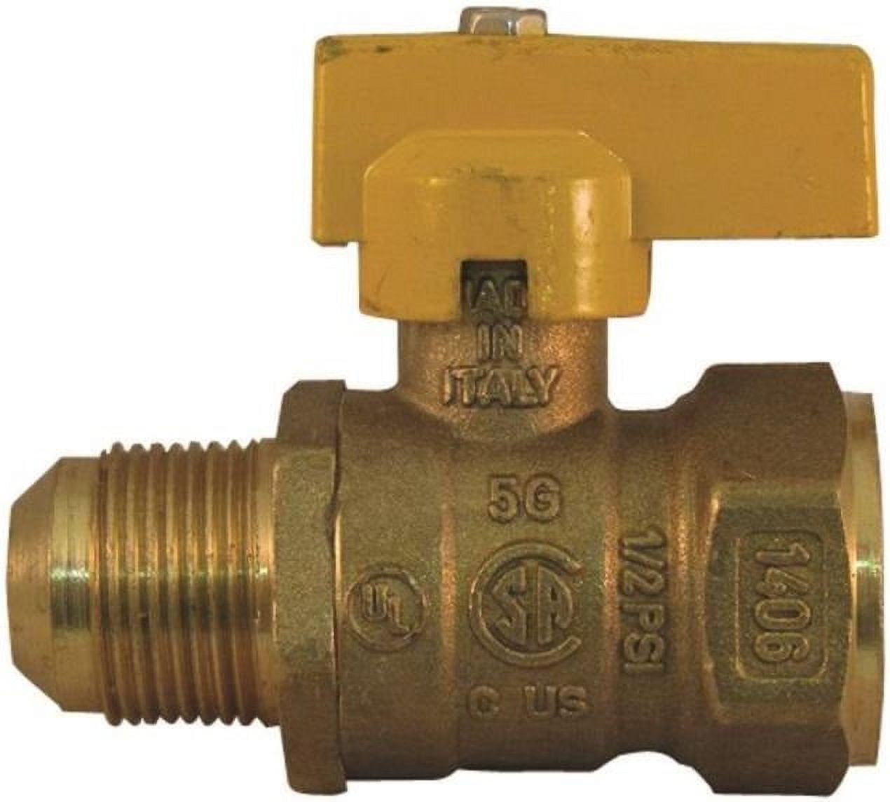 Pro-Flex 3/4 In. FIP X 5/8 In. Flare Brass Gas Valve PFGV-FFL3458C ...