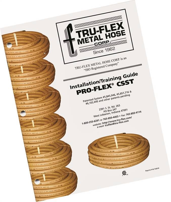 Pro-Flex Csst Installation & Training Guide Installation Of Corrugated ...