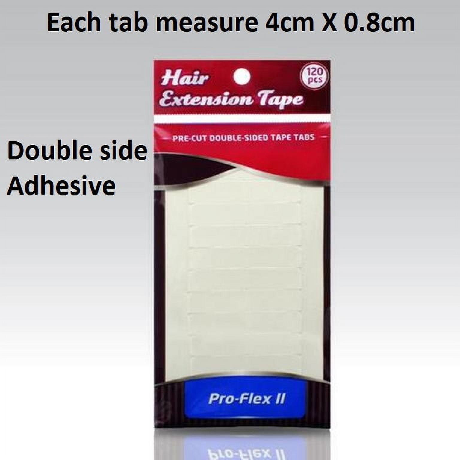 Pro Flex Extension Tape Tabs. 120 Double Side Adhesive by Walker Tape ...