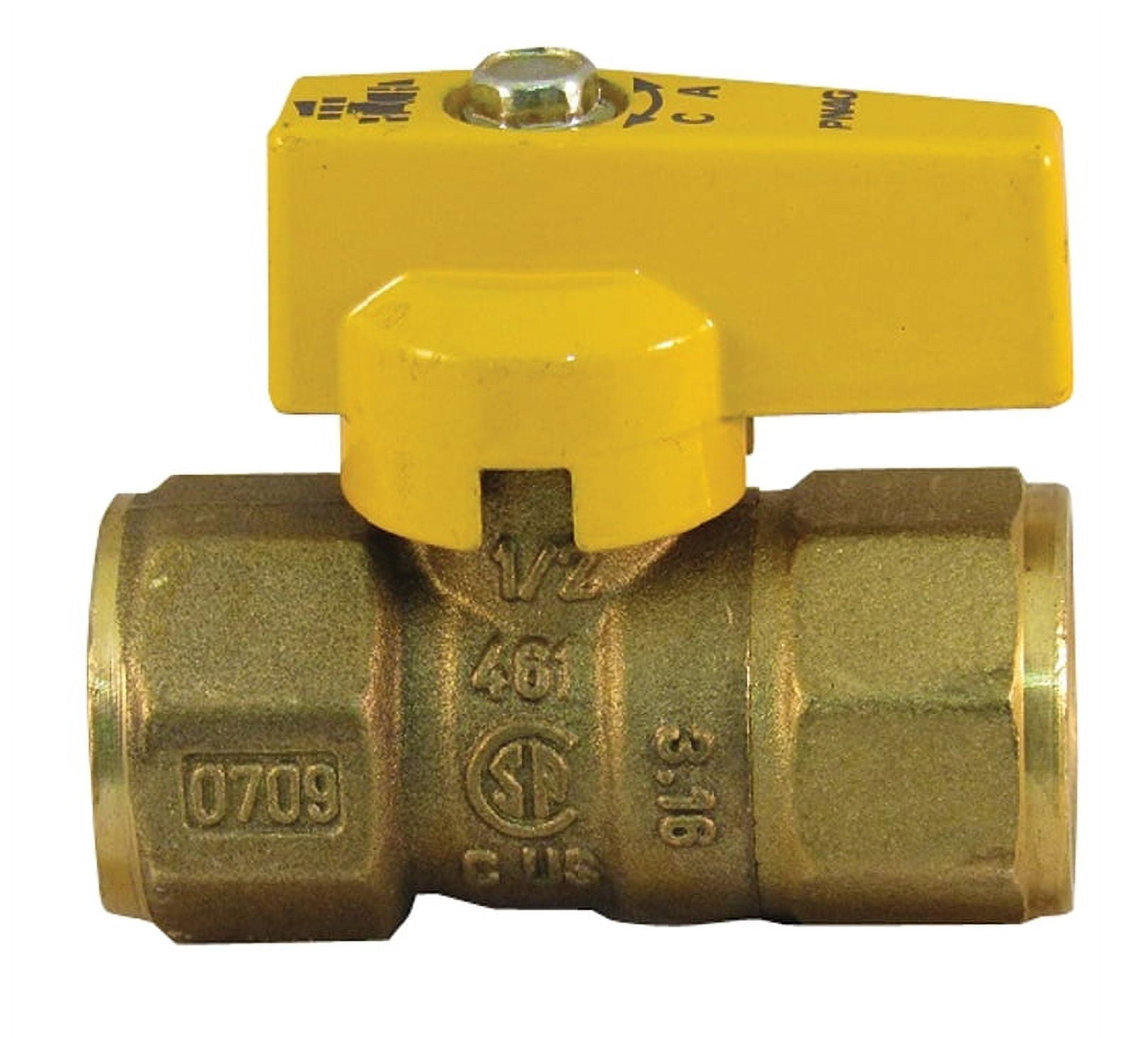 Pro-Flex PFGV-F12B Gas Valve, 1/2 in Connection, FIP - Walmart.com