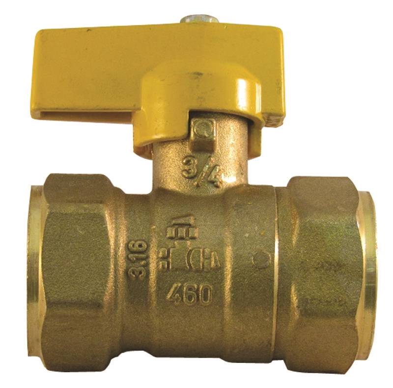 Proflex+ Gas Valve PFGVO-F34B - Brass, 3/4 In. FIP, Multicolor ...
