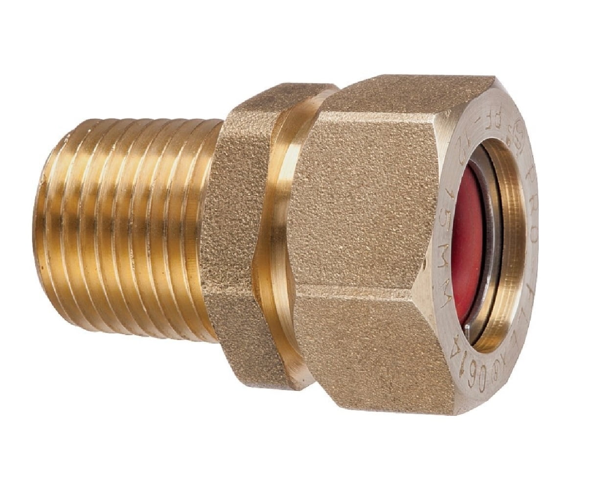 Pro-Flex PFMF-1212 Tube to Pipe Adapter 1/2 in MNPT 5 psi 360C Brass ...