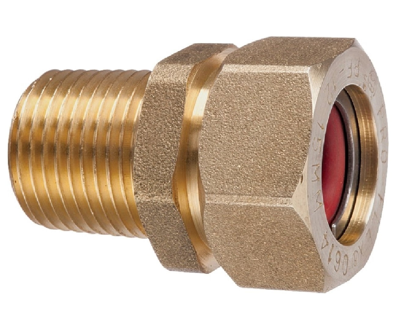 Pro-Flex PFMF-3406C Tube to Pipe Adapter, 3/4 Inch, Brass - Walmart.com