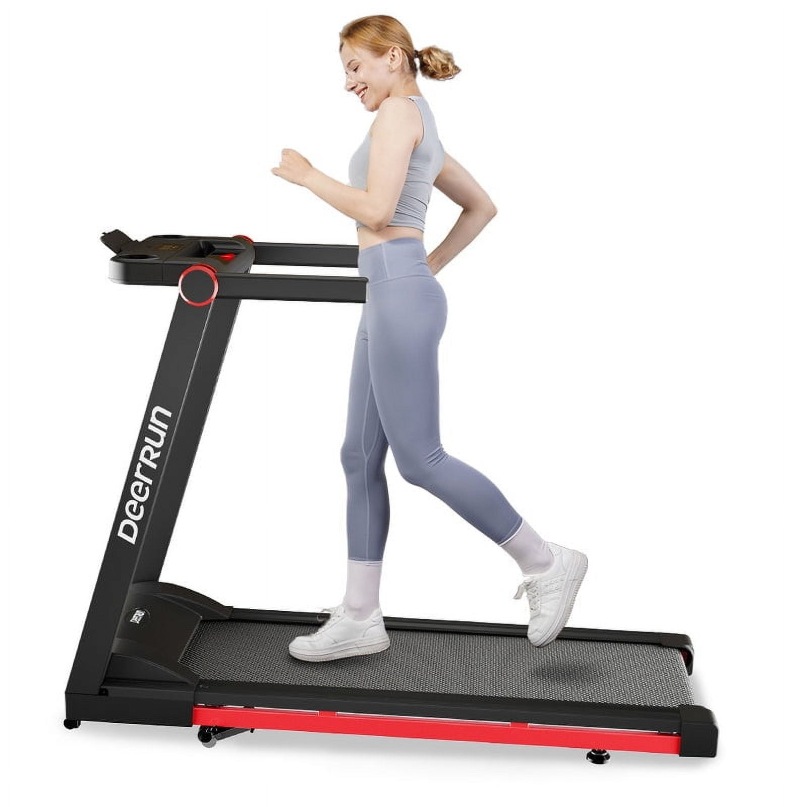 DeerRun Treadmills for Home, 3.5HP Folding Treadmill with Incline, 350 ...