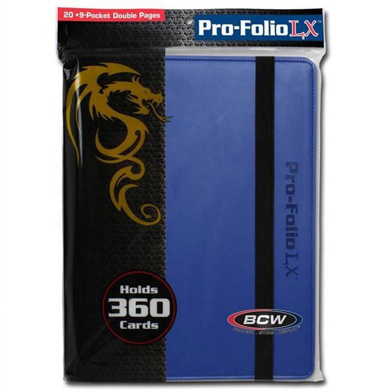 BCW Pro-Folio 9-Pocket LX Card Protector, Blue - Walmart.com