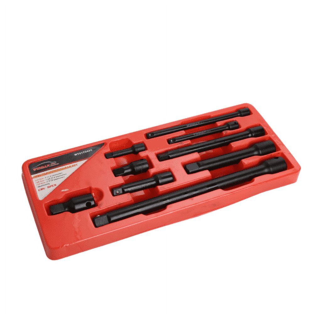 Pro Garage Tool Impact Socket Bar Extension Set 1/4" 3/8" 1/2" Drive 9pc - Walmart.com