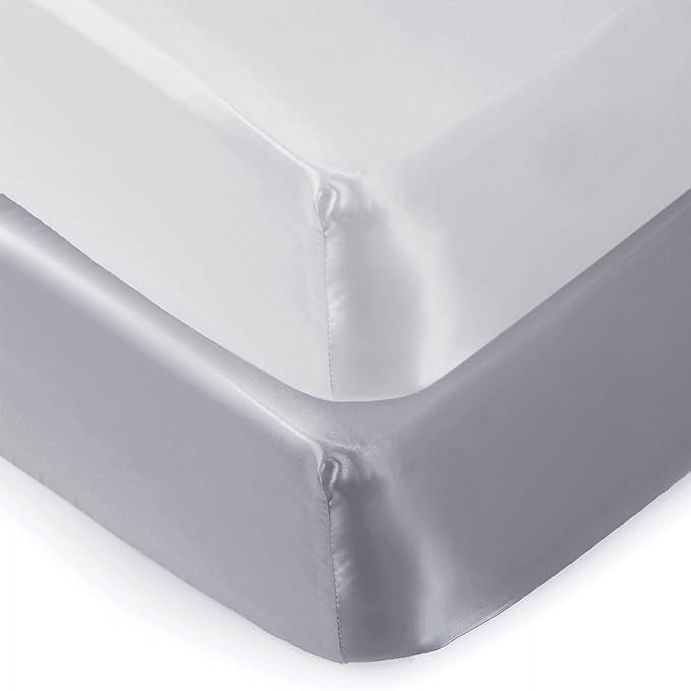 Pro Goleem 2 Pack Satin Soft Crib Sheet Great for Baby with Sensitive Hair Silky Baby Mattress ...