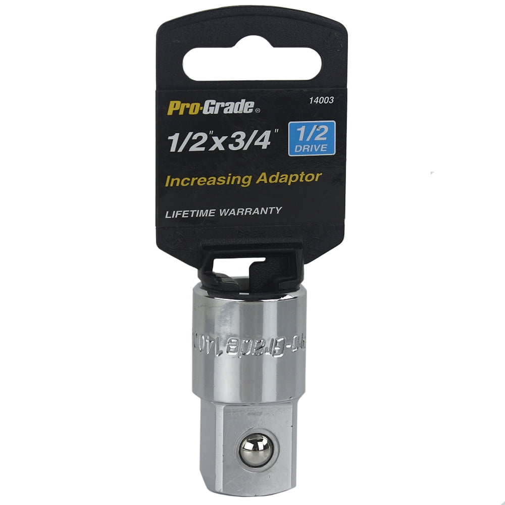 Pro-Grade 1/2in to 3/4in Drive Adaptor – Chrome Vanadium, Ball Detent ...