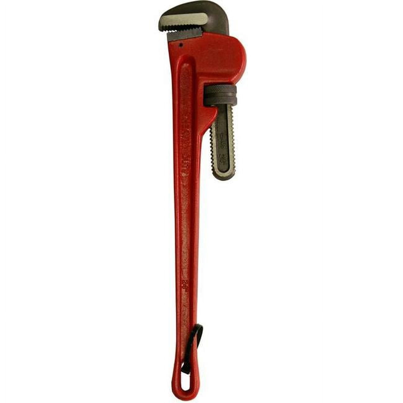 Pro-Grade 18" Offset Aluminum Pipe Wrench, I-Beam Handle, Floating Jaw ...