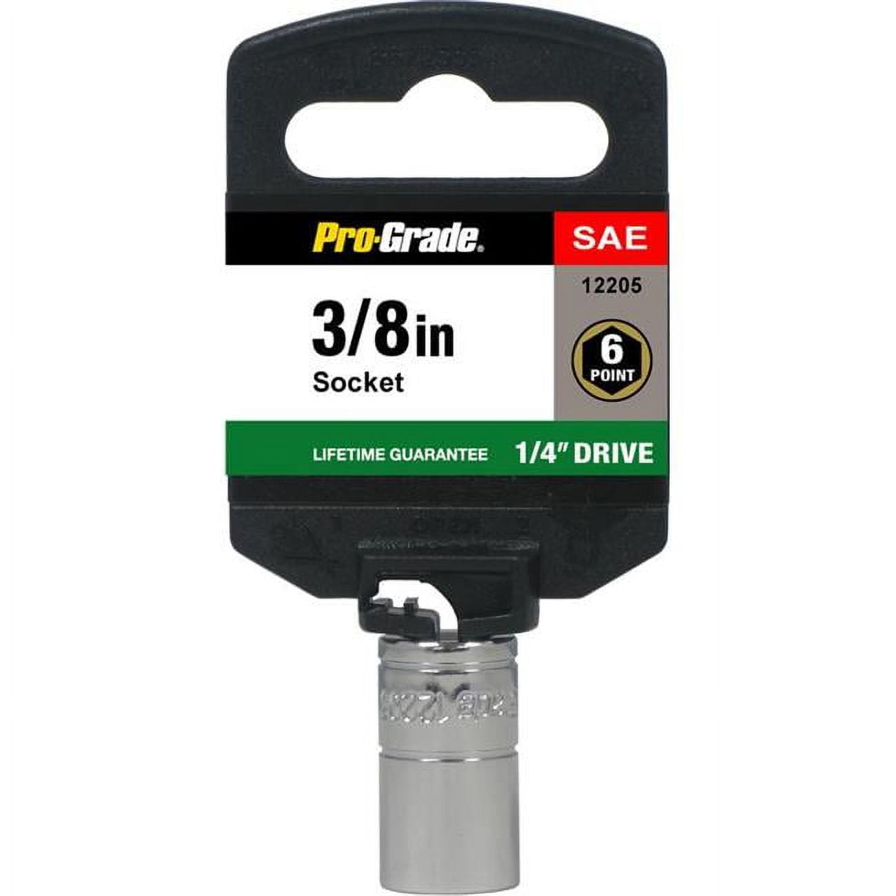 Pro-Grade 1/4" Drive 11/32" Socket, Chrome Vanadium, Dyna Drive ...