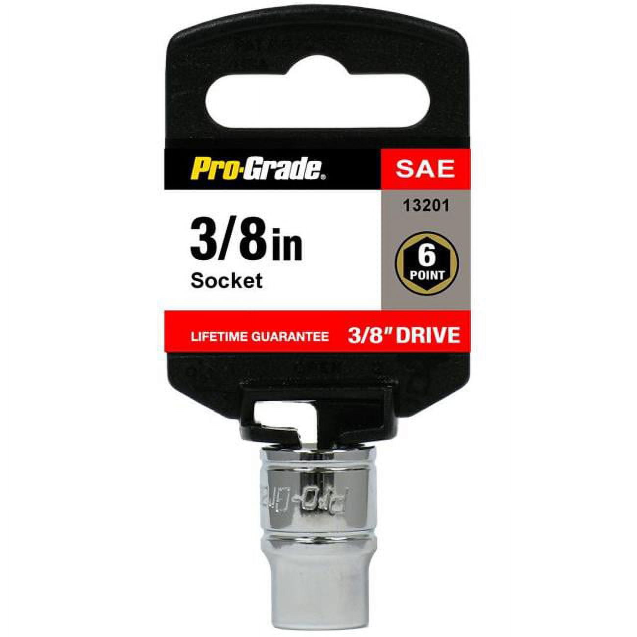 Pro-Grade 13201 0.37 Drive x 0.37 in. 6 Point Socket - Walmart.com