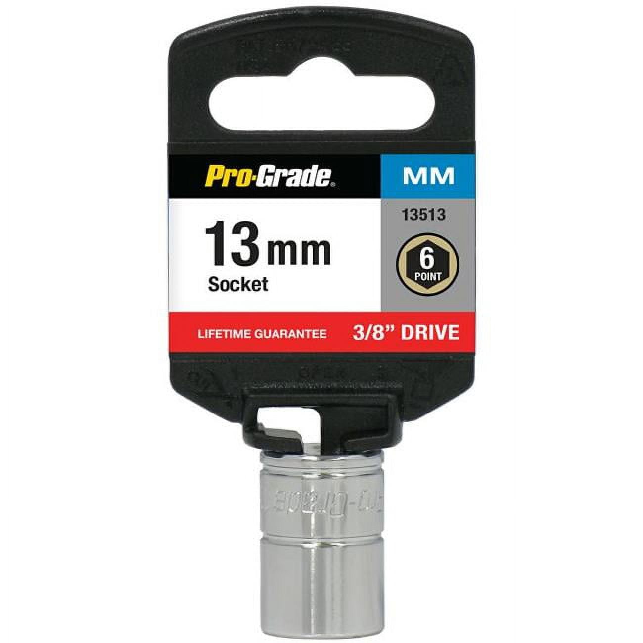 Pro-Grade 3/8in Drive 6 Pt. 12mm Socket – Chrome Vanadium, Chamfered ...