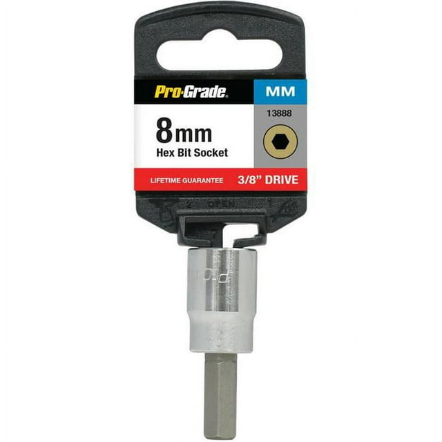 Pro-Grade 13888 0.37 in. Drive x 8 mm Hex Bit Socket - Walmart.com