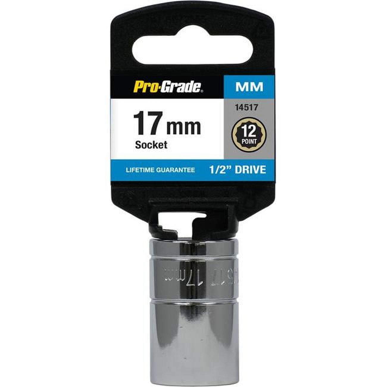 Pro-Grade 14517 0.5 in. Drive x 17 mm 12 Point Socket - Walmart.com