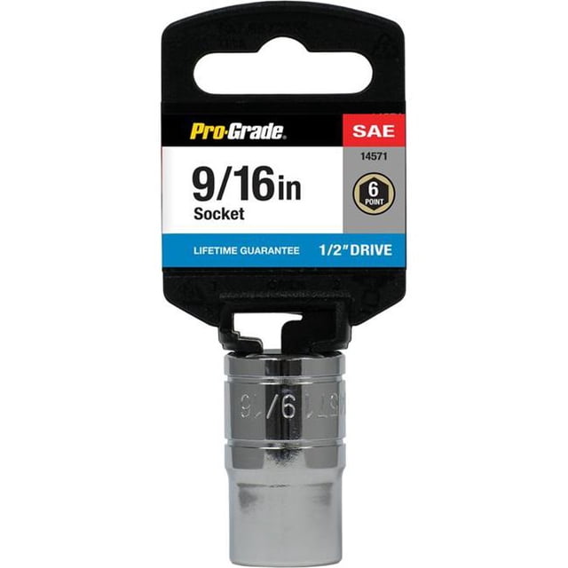 Pro-Grade 14571 0.5 Drive x 0.56 in. 6 Point Socket - Walmart Business ...