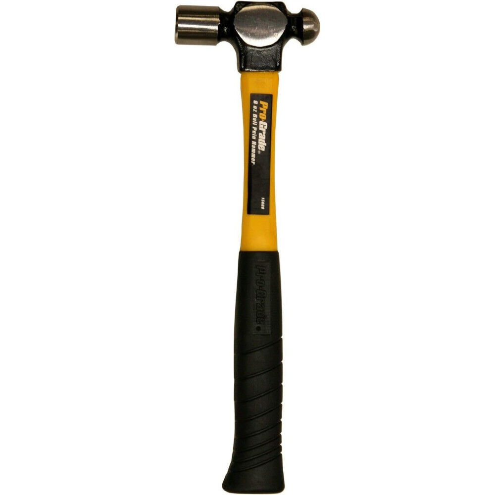 Allied International Pro-Grade 8 Oz Carbon Steel Head Ball Pein Hammer ...