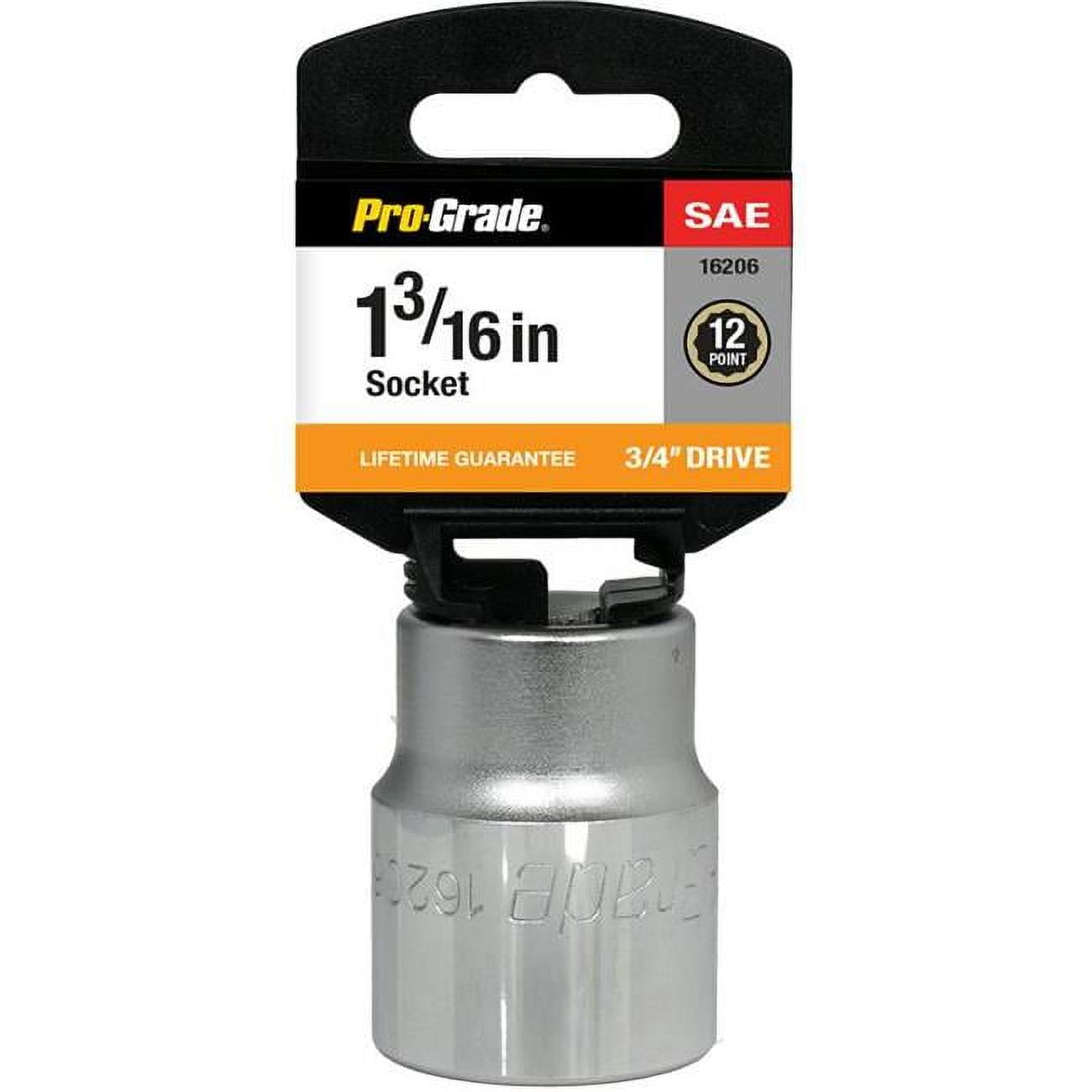 Pro-Grade 16206 0.75 Drive x 1.18 in. 12 Point Socket - Walmart.com