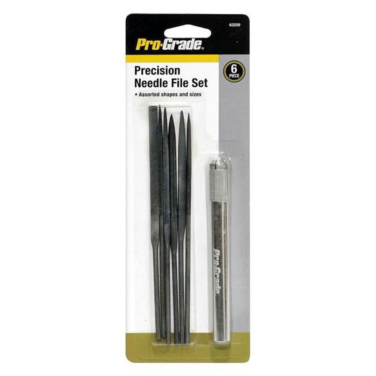 Pro-Grade Precision Needle File Set 6-Piece High Carbon Steel with ...