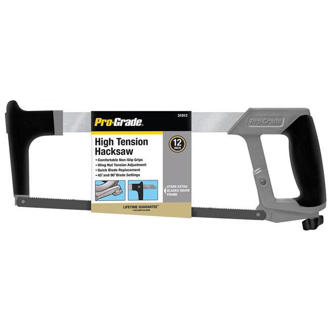 Pro-Grade 31912 High Tension Hacksaw with Rubber Grip - Walmart.com