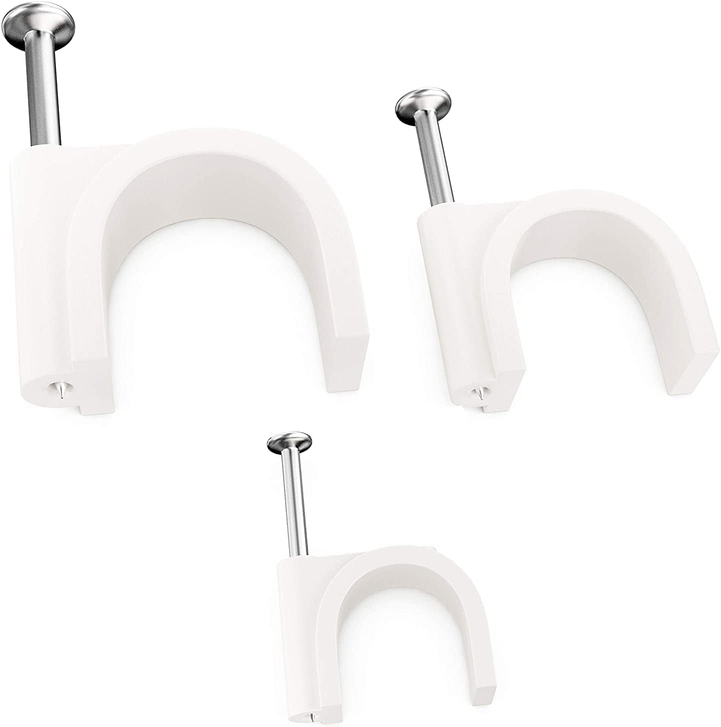 Pro-Grade, Cable Clips with Steel Nails 5mm, 7mm, 9mm Wire Holders and ...