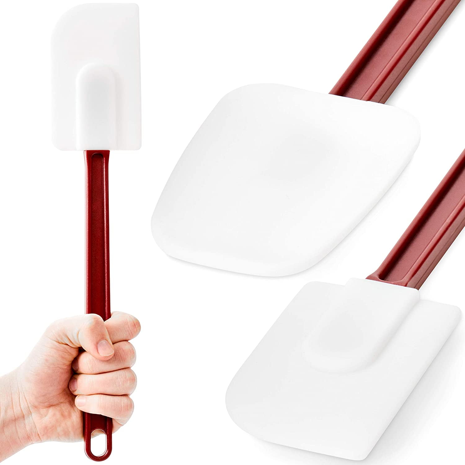 Pro Grade, Heavy Duty Spatula and Spoonula Combo Pk. Long, Heat ...
