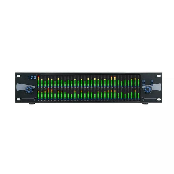 Pro Graphic Equalizer Digital Equalizer Dual 31-Band Spectrum Display ...