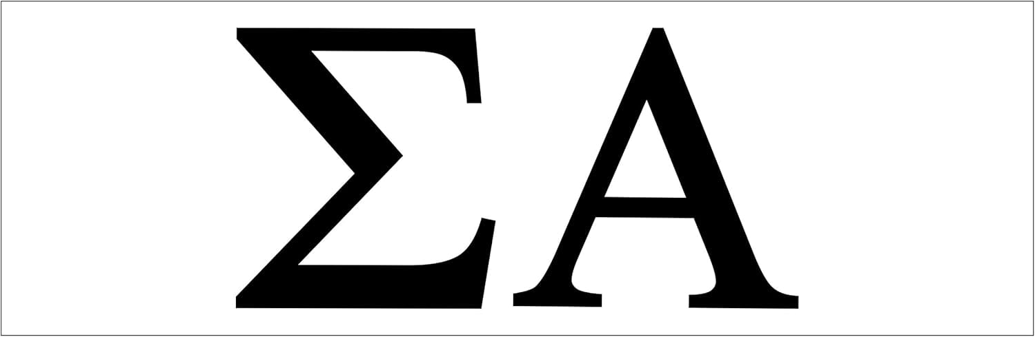 Pro-Graphx Sigma Alpha Greek Sorority Sticker Decal, 2.5 Inches Tall ...