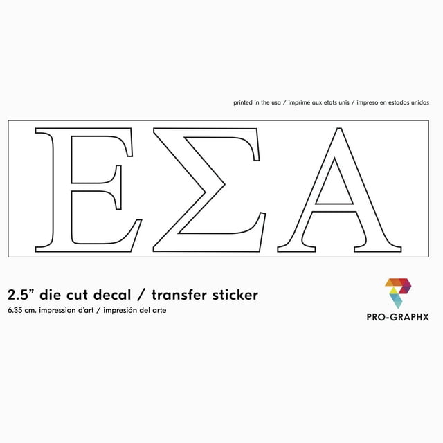 Pro-Graphx Epsilon Sigma Alpha Greek Sorority Sticker Decal, 2.5 Inches ... Pro-Graphx Epsilon Sigma Alpha Greek Sorority Sticker Decal, 2.5 Inches ...