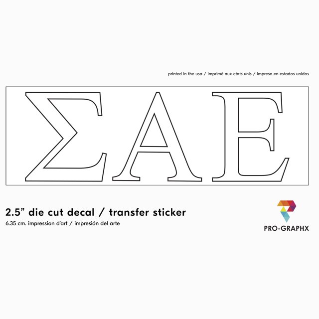 Pro-Graphx Sigma Alpha Epsilon Sticker Greek Sorority Decal for Car ... Pro-Graphx Sigma Alpha Epsilon Sticker Greek Sorority Decal for Car ...