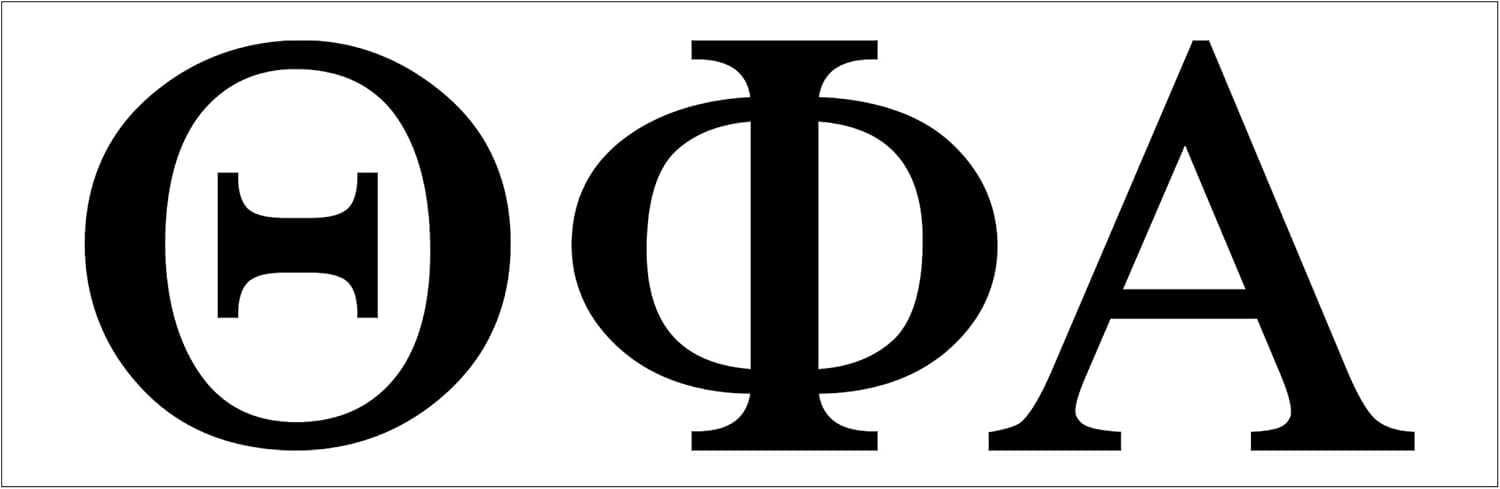 Pro-Graphx Theta Phi Alpha Greek Sorority Sticker Decal, 2.5 Inches ...