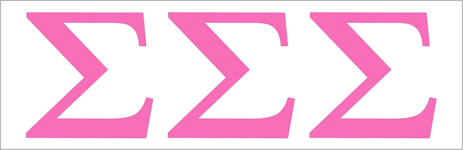 Pro-Graphx Sigma Sigma Sigma Greek Sorority Sticker Decal, 2.5 Inches ...