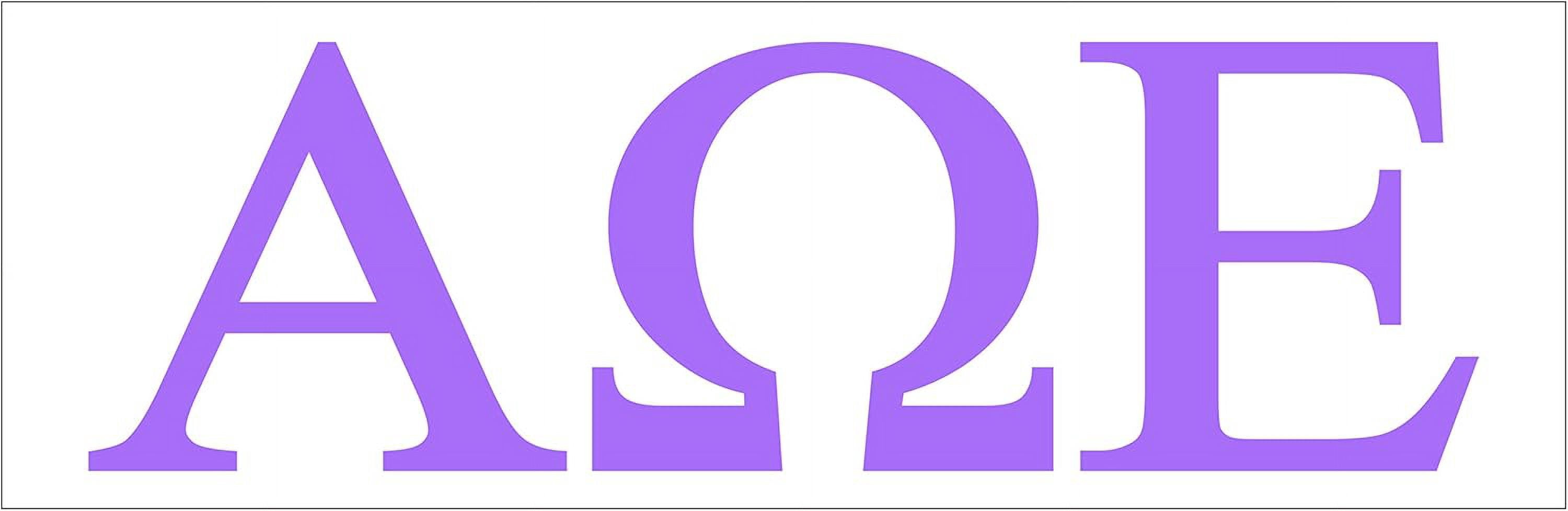 Pro-Graphx Alpha Omega Epsilon Greek Sorority Sticker Decal, 2.5 Inches ...