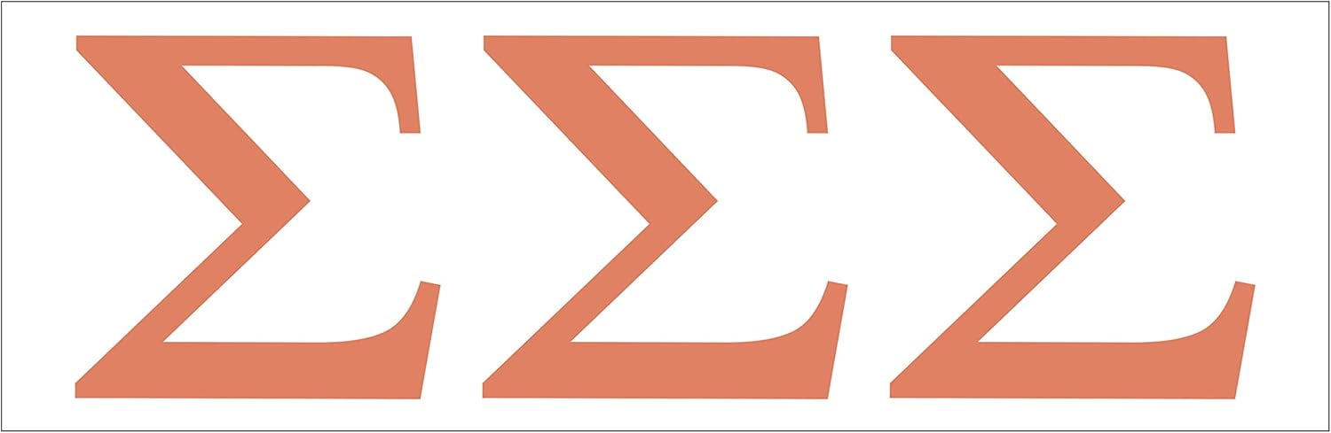 Pro-Graphx Sigma Sigma Sigma Greek Sorority Sticker Decal, 2.5 Inches ...