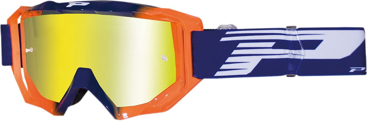 Pro Grip 3200 Venom MX Offroad Goggles Blue/Fluo Orange w/Mirror Lens ...