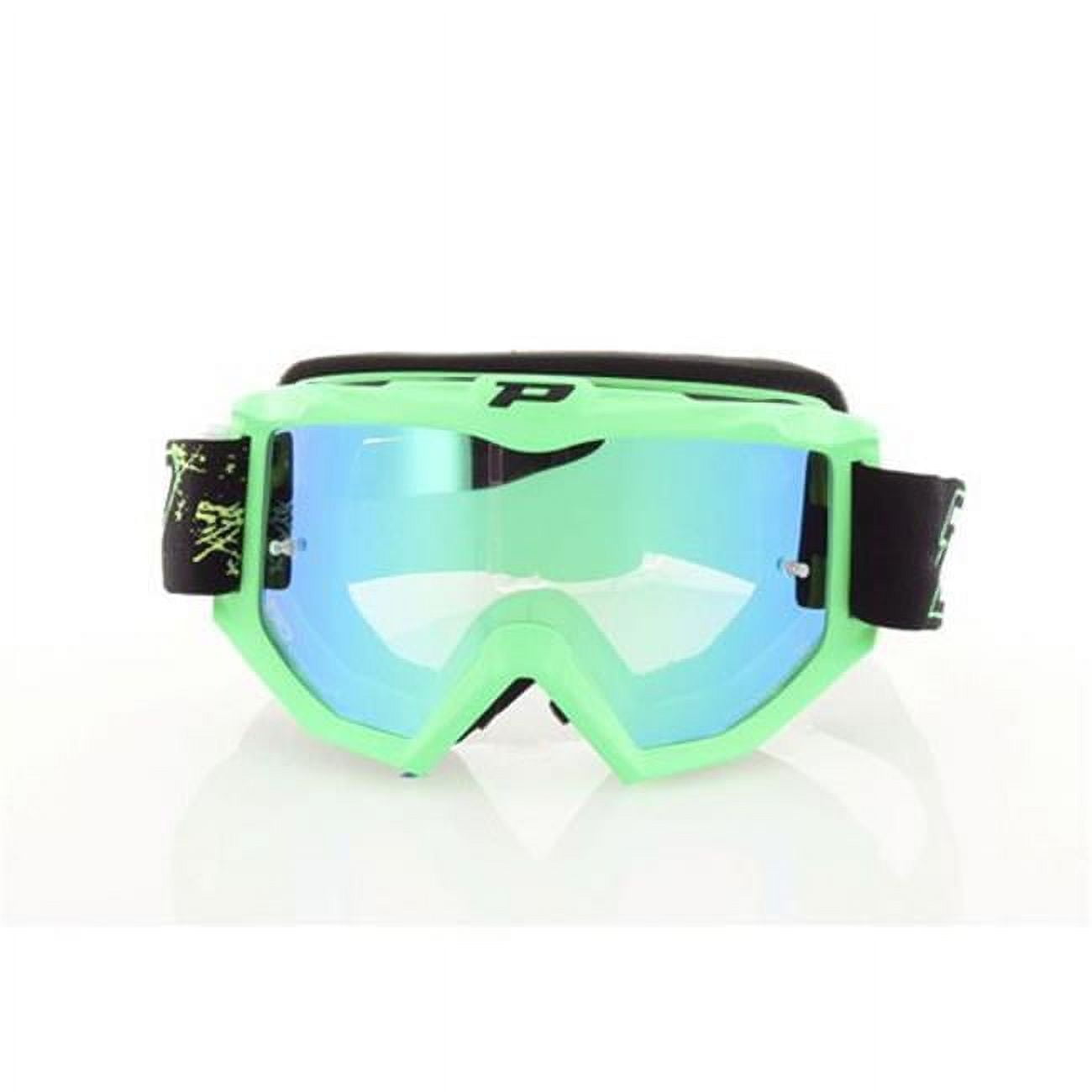 Pro Grip 3204 Fluorescent Day Glow MX Offroad Goggle Green w/Green Lens ...