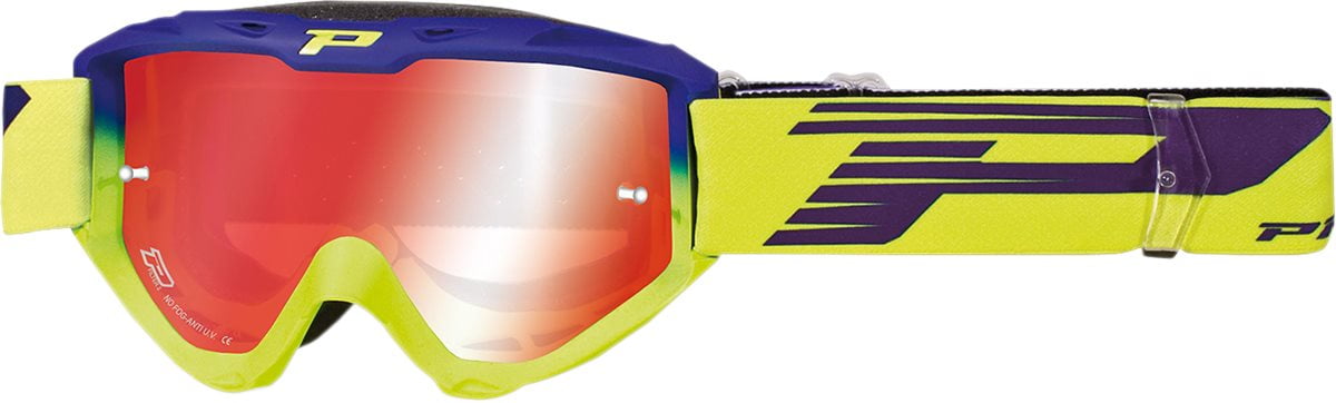 Pro Grip 3450 Riot Goggles (OSFA, Electric Blue/Fluorescent Yellow ...