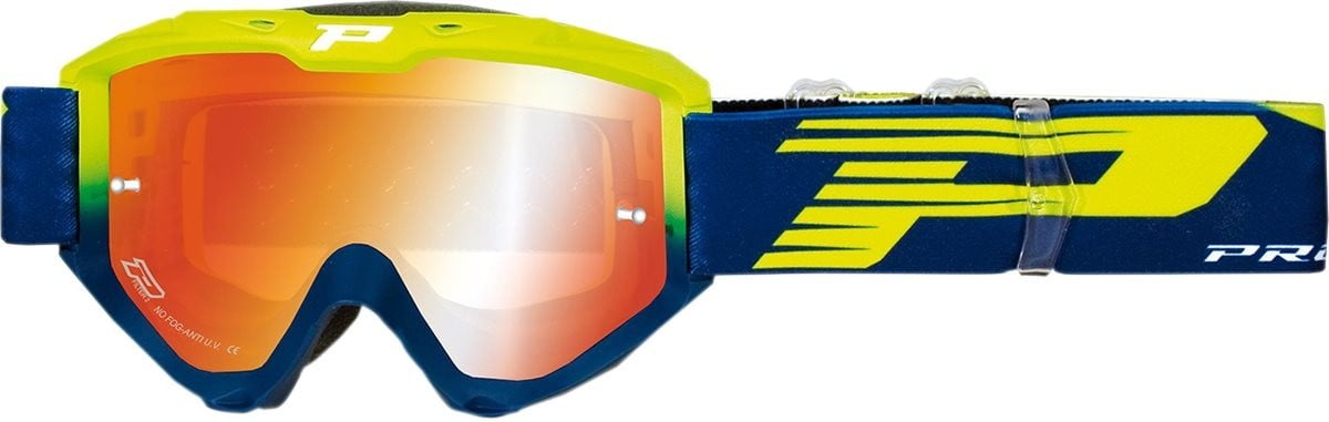 Pro Grip 3450 Riot Goggles (One Size Fits All, Fluorescent Yellow/Navy ...