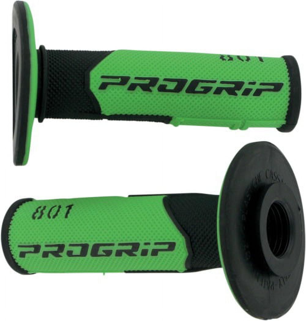 Pro Grip 801 Hybrid MX Duo-Density Cross Green/Black Grips ...