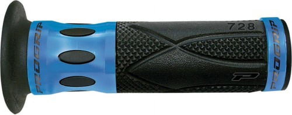 Pro Grip Model 728 Superbike Anodized Blue Aluminum/Black Grips ...