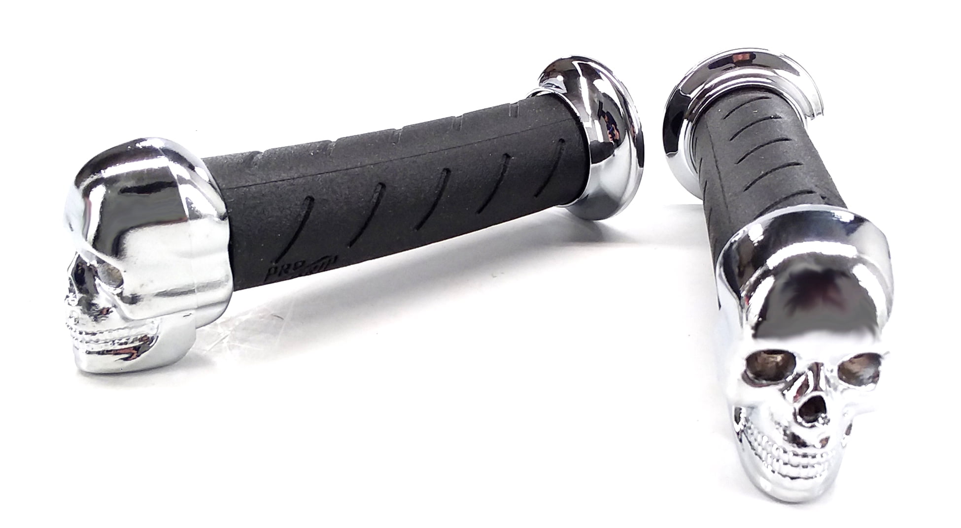 Pro Grip PA0862CRSK02 862 Skull Cruiser Grips - for 7/8in. bars (Chrome ...