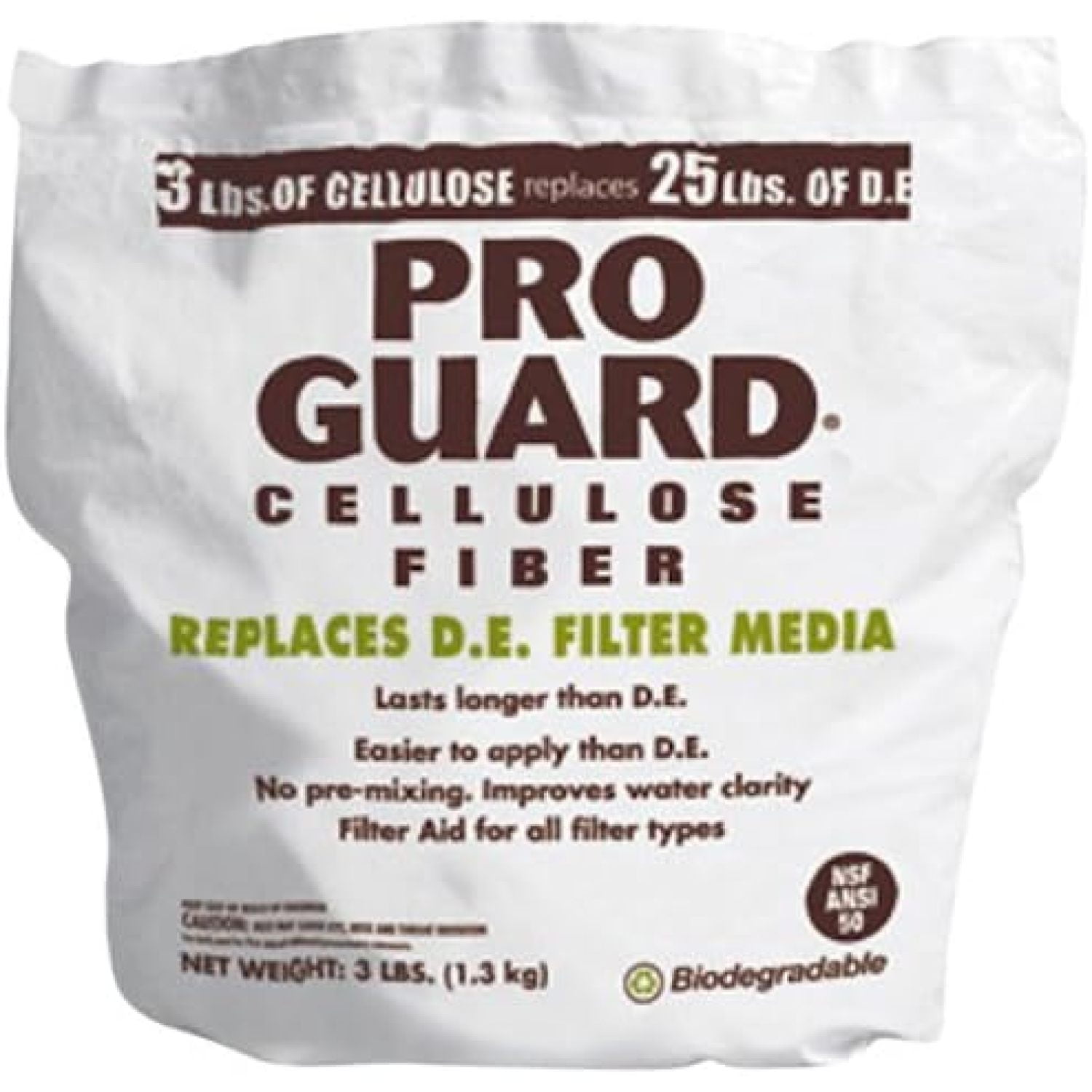 Pro Guard 23793BPG Cellulose Fiber Replaces D.E. Filter Media for ...