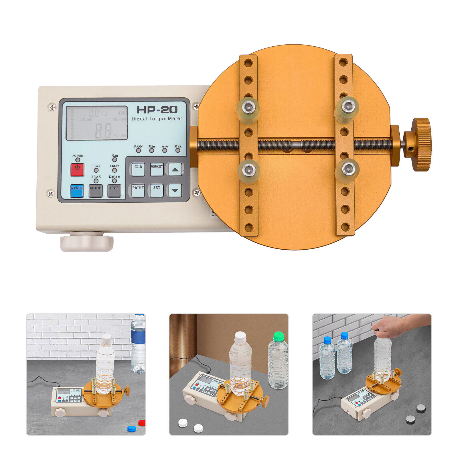 Pro HP-20 Tester Digital Cap Torque Meter Multi-function Tester w/ Unit ...