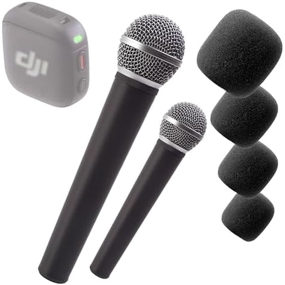 Pro Handle for DJI Mic 3 - Classic Metal Grille Microphone Interview ...