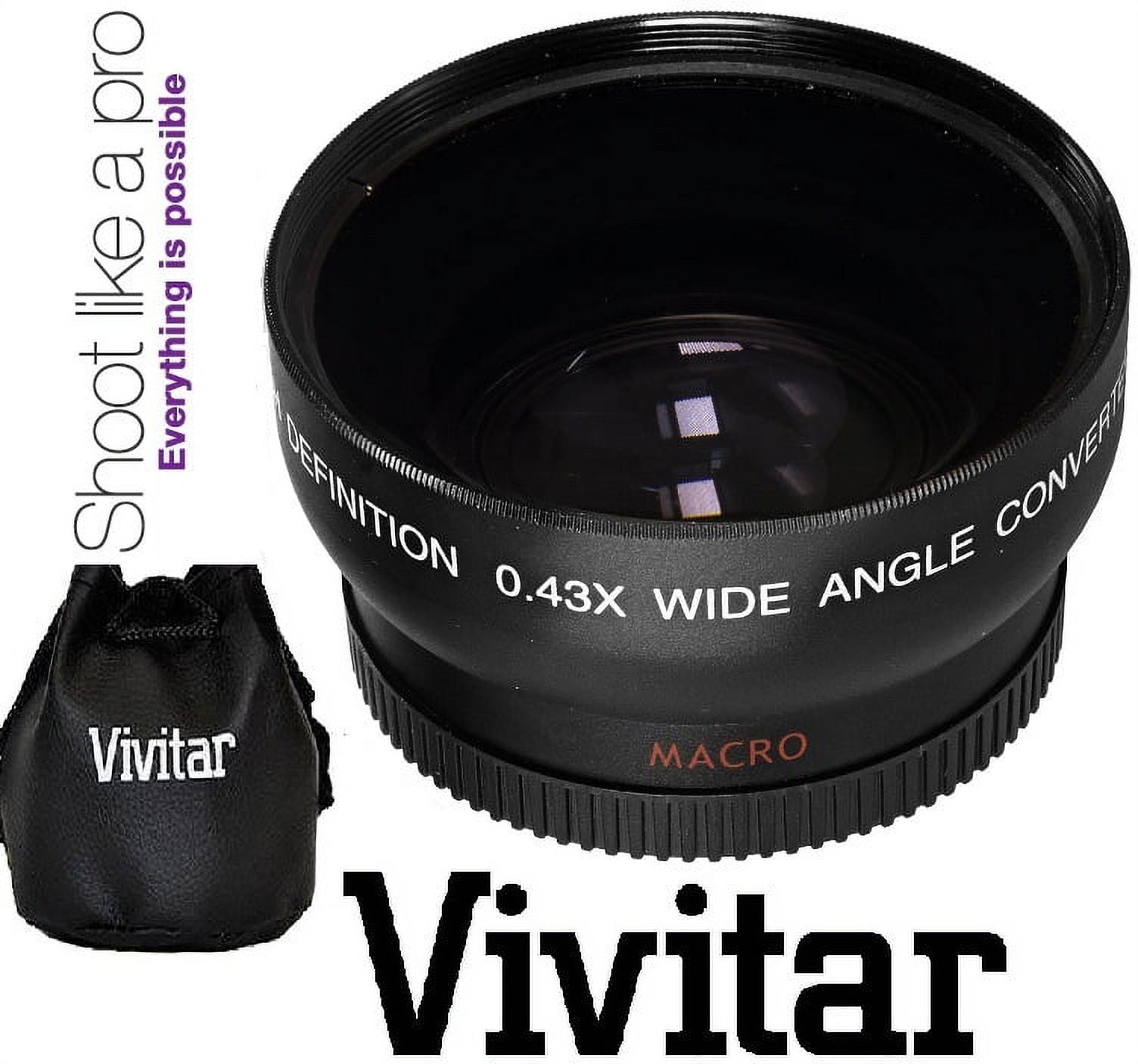 Pro Hi Def Wide Angle Lens with Macro for Nikon D3500 (55mm Compatible ...